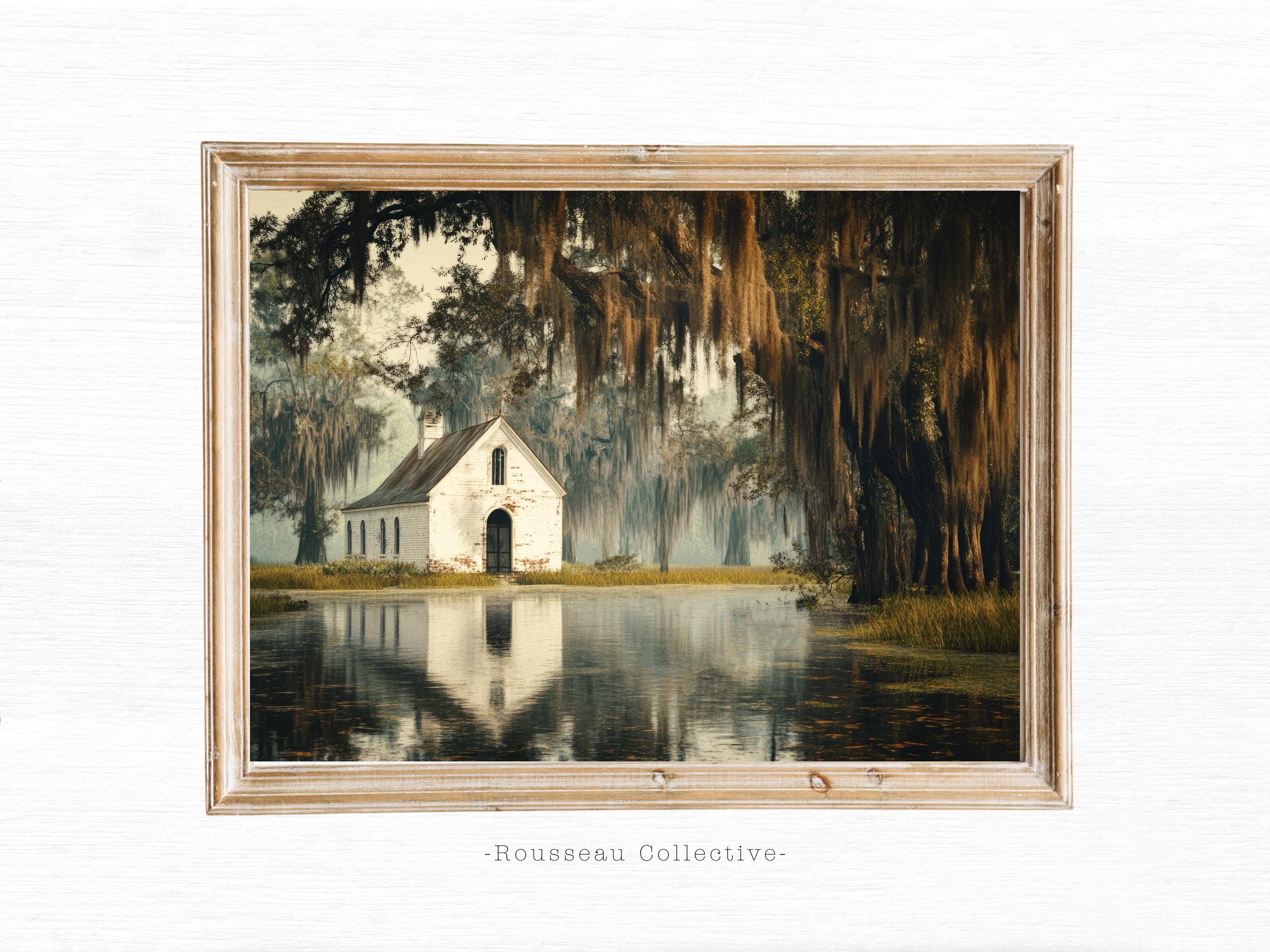 Deep South Bayou Swamp Photoart Print: Dark Moody Landscape Wall Decor ...