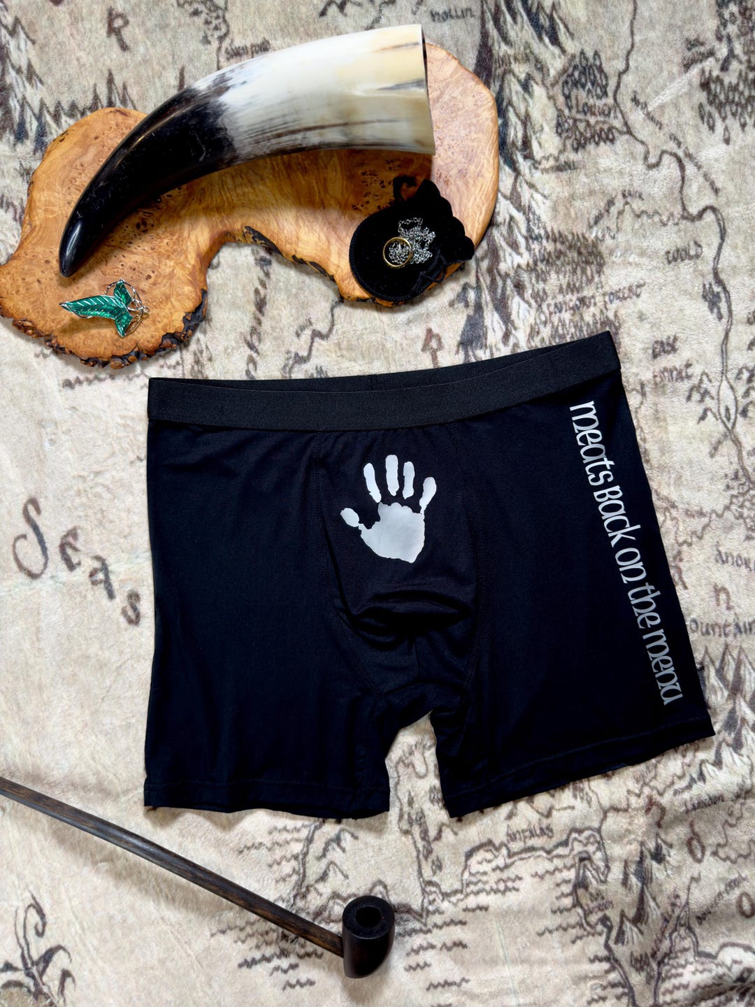 Meats Back on the Menu Boys Uruk-hai Fantasy Themed Boxers. Tolkien Fan ...
