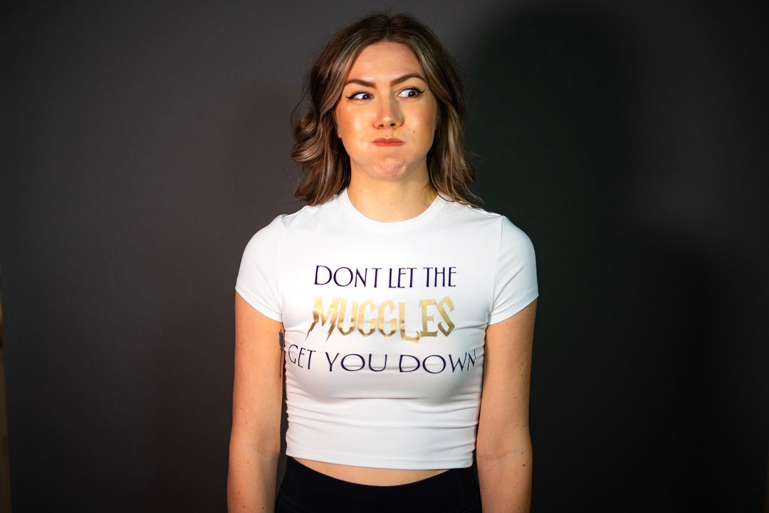 Muggle Crop Tee. HP Shirt. Hogwarts Fan Gift. Magical Gifts for Her. - Etsy