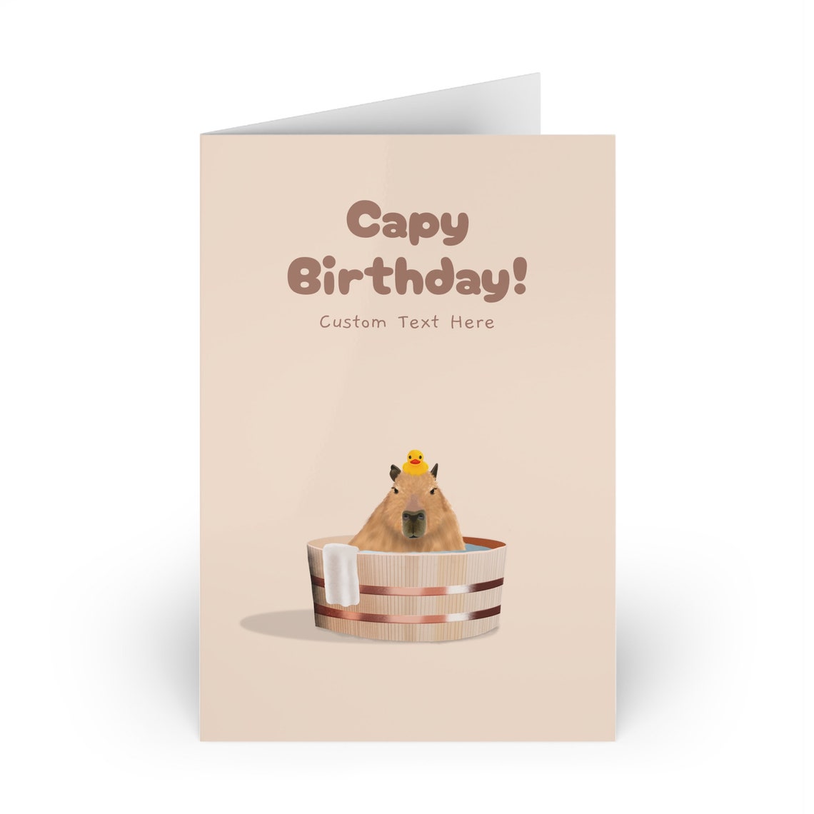 Personalized Capy Birthday Card: Make a Splash With A Cute Customized ...