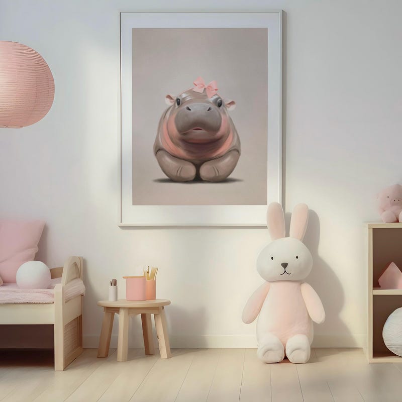 Moo Deng Poster - Etsy