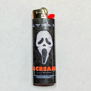 Scream Ghostface Bic Lighter Wrap Cover sticker Lighter Halloween Gift ...