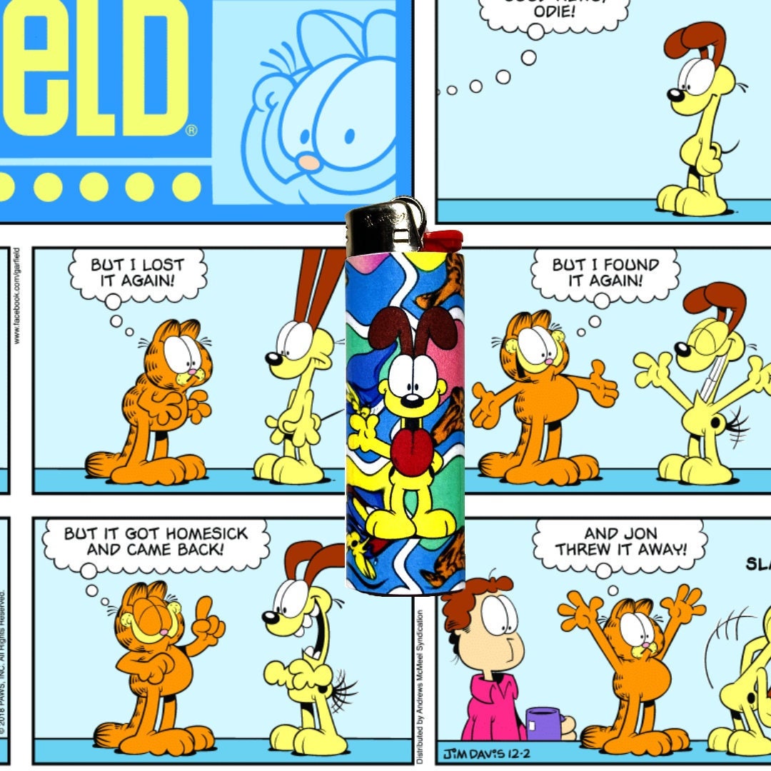 Garfield Odie Lighter W Wrap/cover/sticker - Etsy