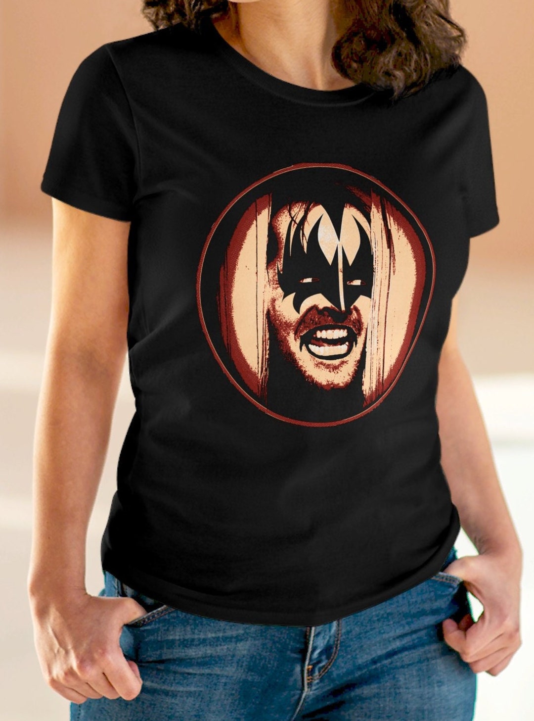 Jack Nicholson /kiss / Women's Midweight Cotton Tee - Etsy