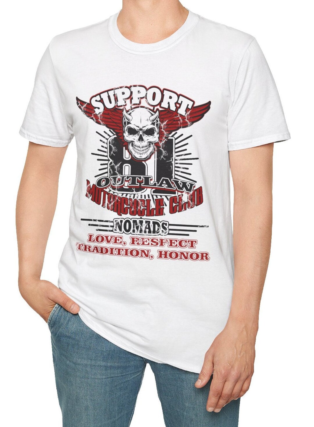 Support 81, Big Red Machine Motorcycle Unisex Softstyle T-shirt - Etsy