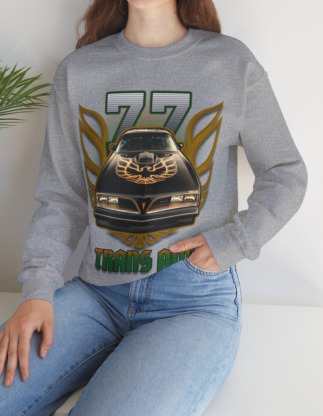 Pontiac Trans Am Firebird 77 Retro Trans Am Sweatshirt - Unisex Vintage ...