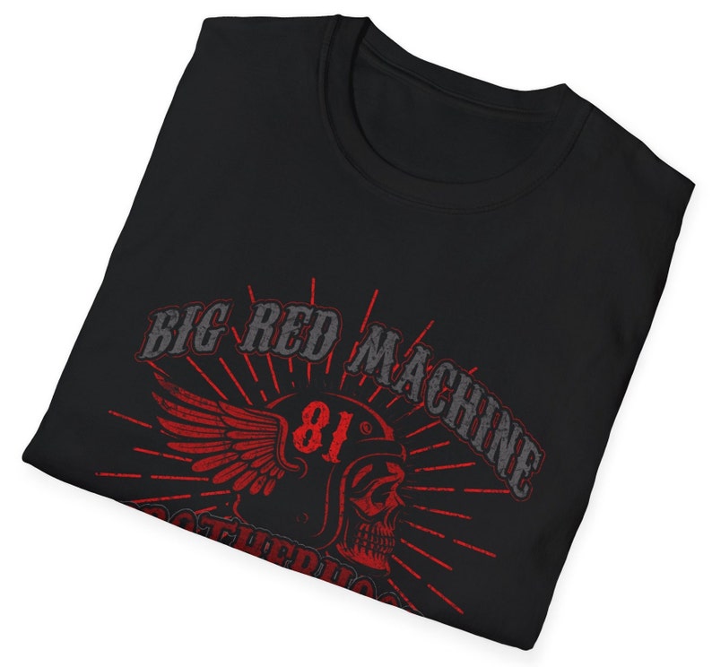 Support 81, Big Red Machine Motorcycle Unisex Softstyle T-shirt - Etsy UK