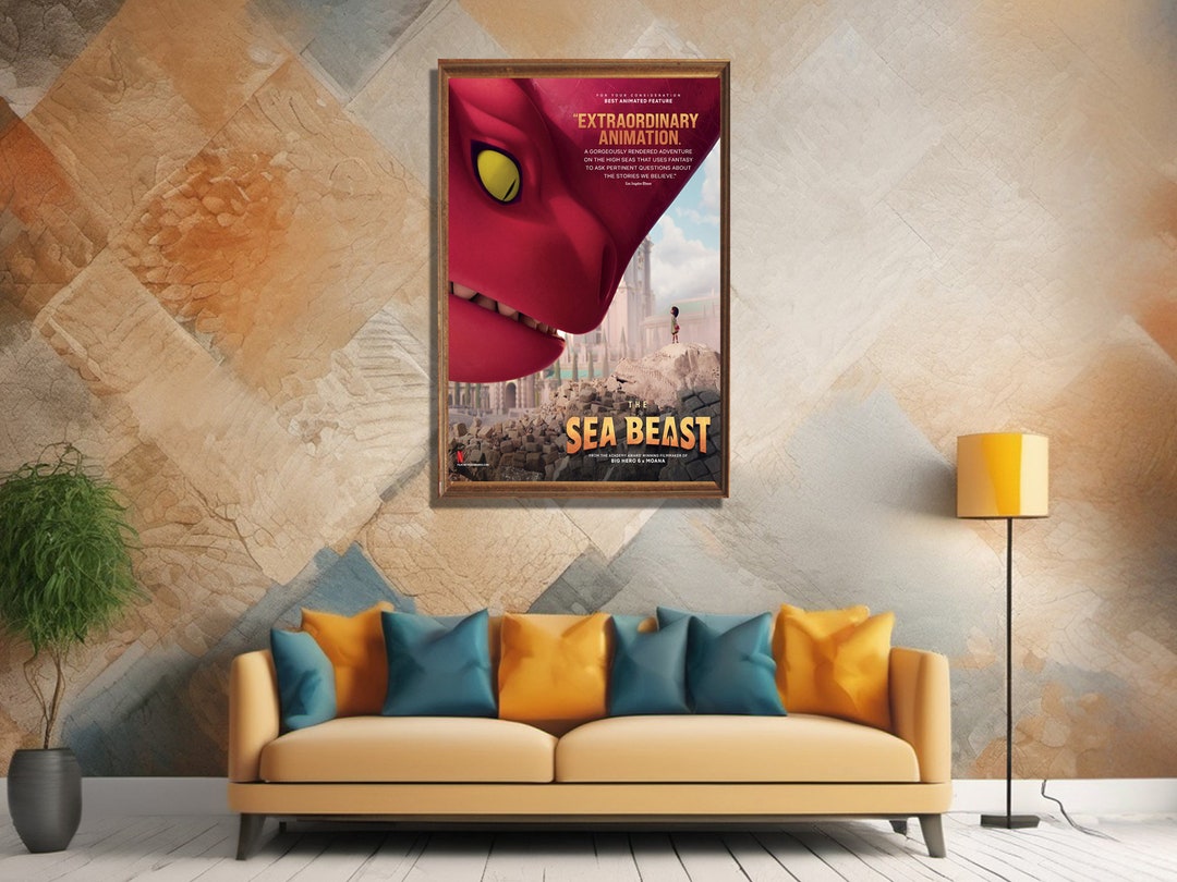 The Sea Beast Movie Poster,decorative Paintings, High Definition Prints ...