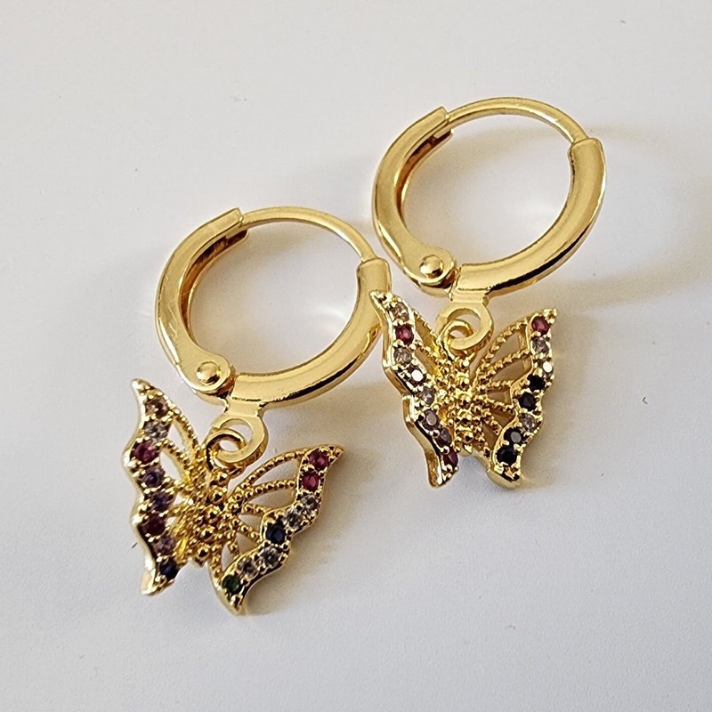 Butterfly Earrings - Etsy