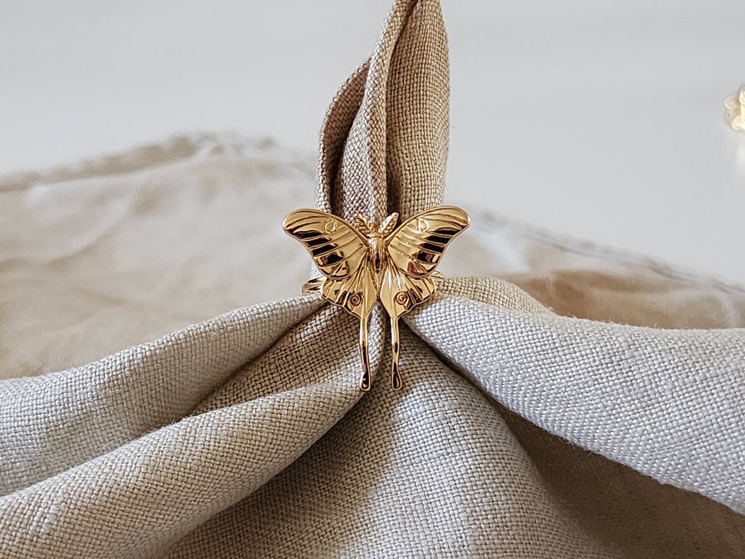 Gold Moth Ring, Dainty Moth Ring, Boho Moth Ring, Minimalist Moth Ring ...
