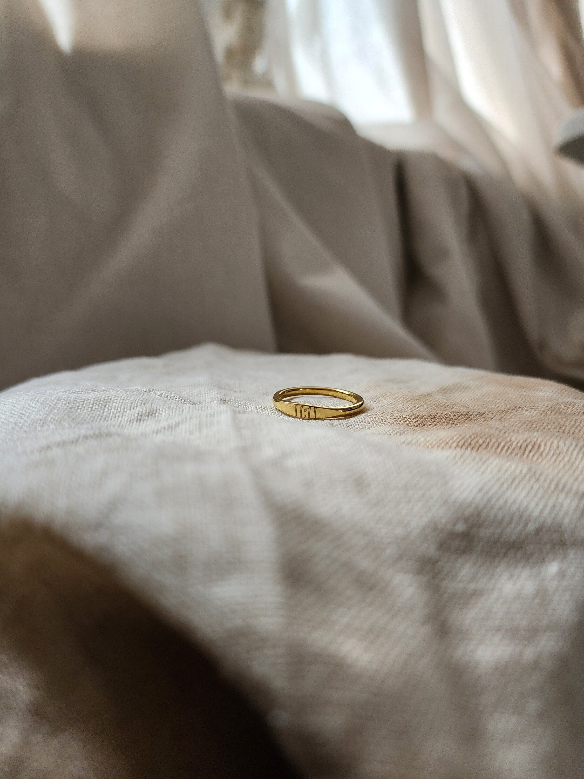 Dainty Gold Angel Number Ring, Minimalist 11:11 Statement Ring ...