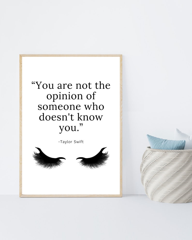 Taylor Swift PRINTABLE Poster Inspirational Quote Wall Art for Swifties ...