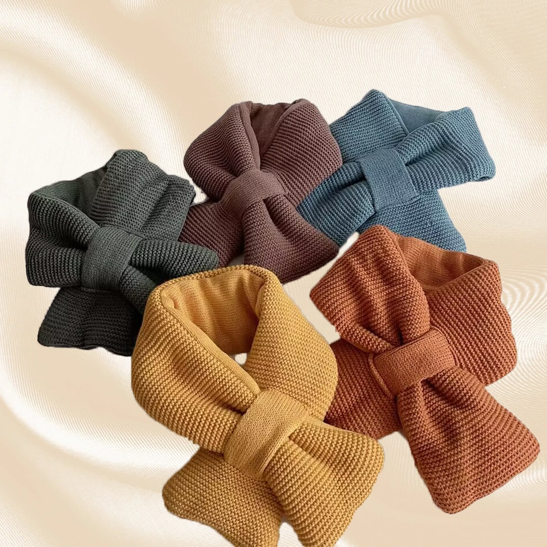 Chunky Short Winter Scarf for Women Winter Warm Scarfs Thick Scarves ...