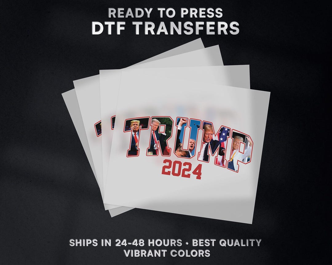 President Donald Trump Winner 2024 Ready to Press DTF Transfer Design ...