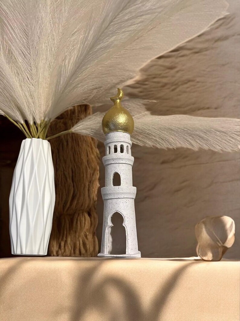 Elegant Ramadan Kaaba Dome Candle Holder Islamic Mosque Table Ornament ...