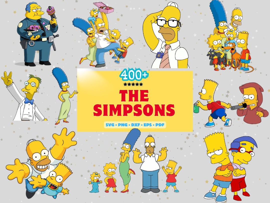 Simpsons SVG Bundle, Simpsons Clip Art Bundle, Simpsons Svg Cut Files ...