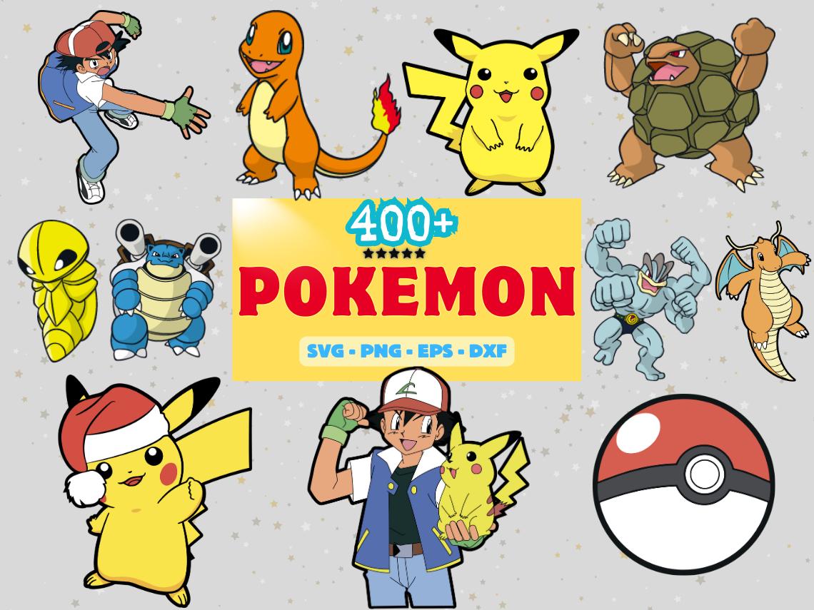 Pokemon SVG Bundle, Pikachu Svg, Pokemon Vector Instant Download ...