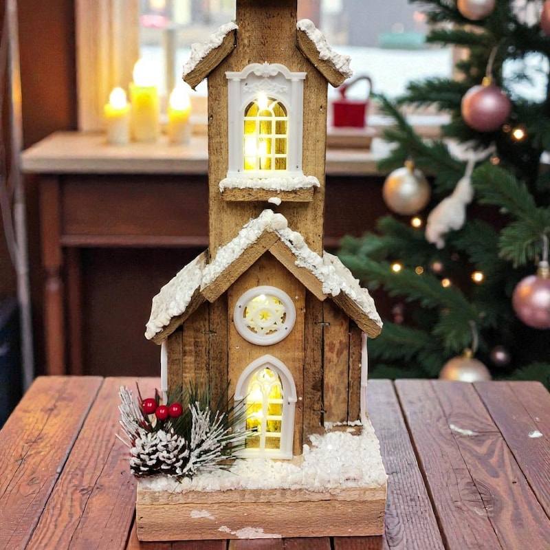 Church Light up Village - Etsy