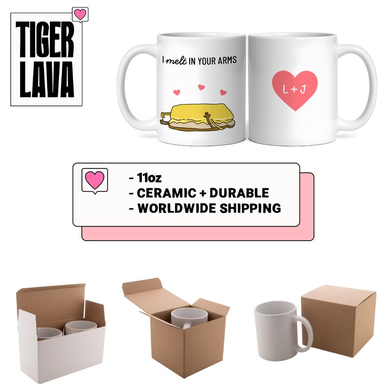 Personalised Mug, Personalized Couples Cup, Cute Anniversary Gift Idea ...