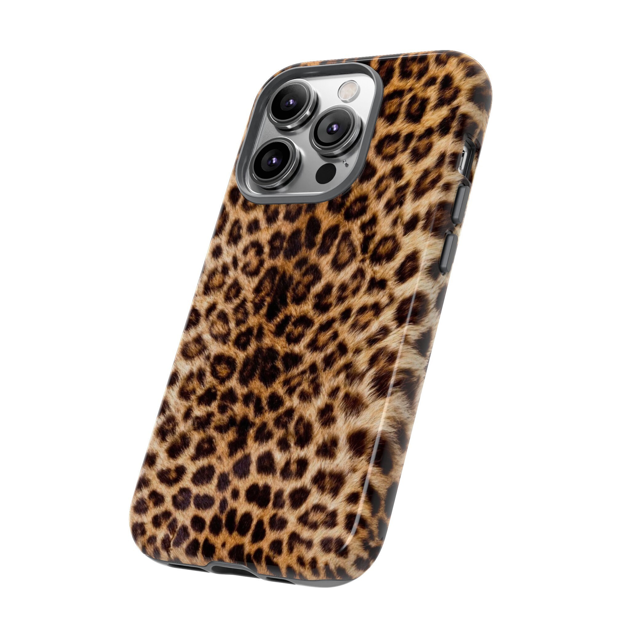 Leopard Print Phone Case, Cheetah Print Tough Phone Case, iPhone 15 14 ...