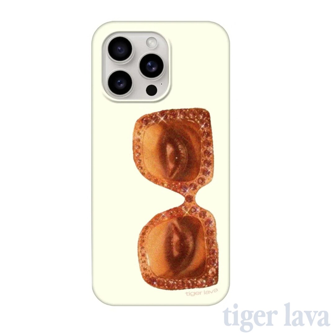 Vintage Graphic Phone Case, Orange 60's Phones Case, Cool Girl Case ...