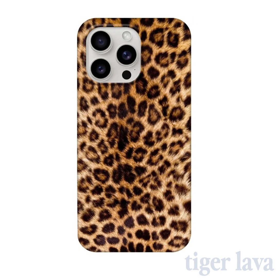 Leopard Print Phone Case, Cheetah Print Tough Phone Case, iPhone 15 14 ...