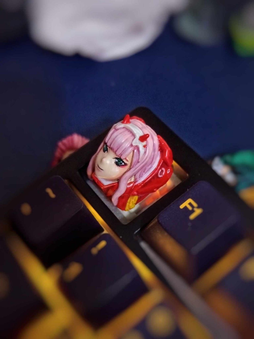 Zero Two Artisan Keycap - Etsy