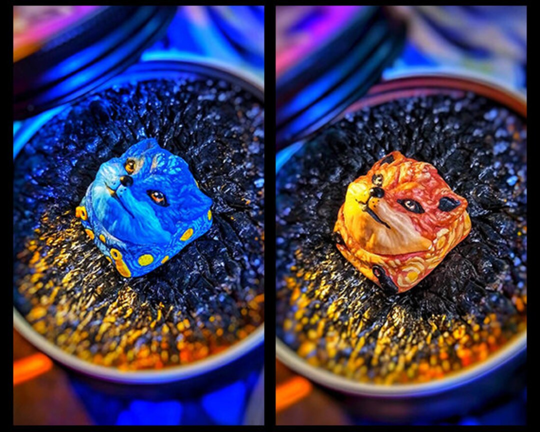 Moon Fox Artisan Keycap by Moon Factory - Etsy