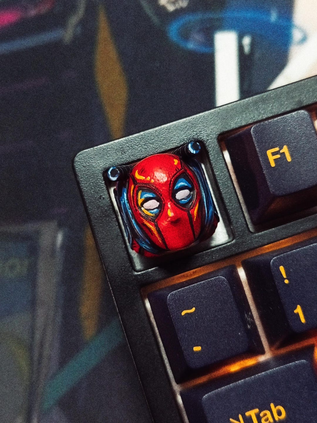 Deadpool Artisan Keycap - Etsy