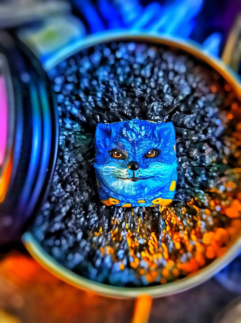 Moon Fox Artisan Keycap by Moon Factory - Etsy