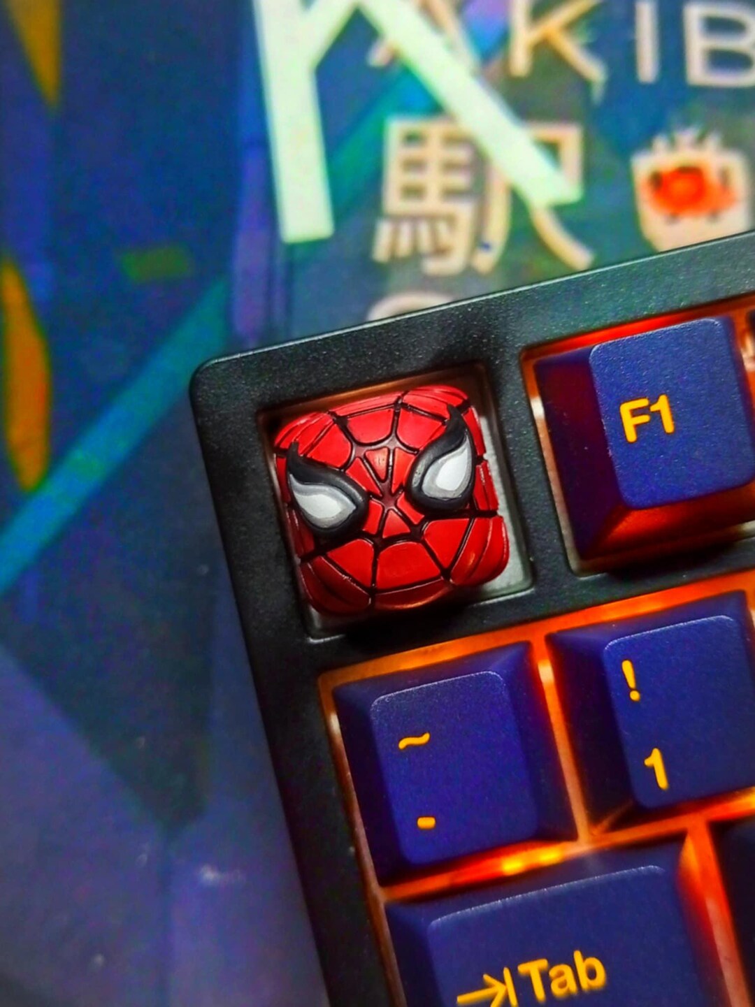 Spider-man Artisan Keycap - Etsy