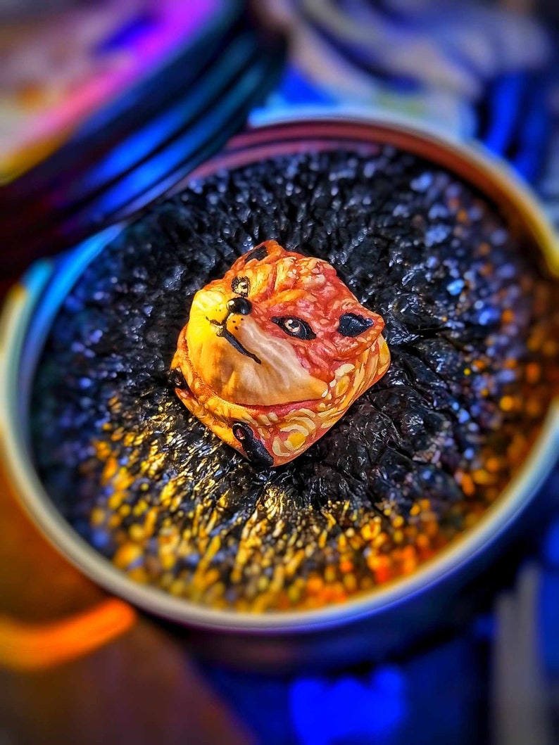 Moon Fox Artisan Keycap by Moon Factory - Etsy