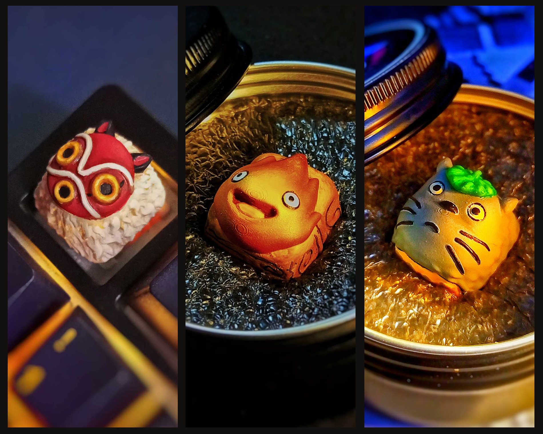 Studio Ghibli-inspired Artisan Keycaps - Etsy