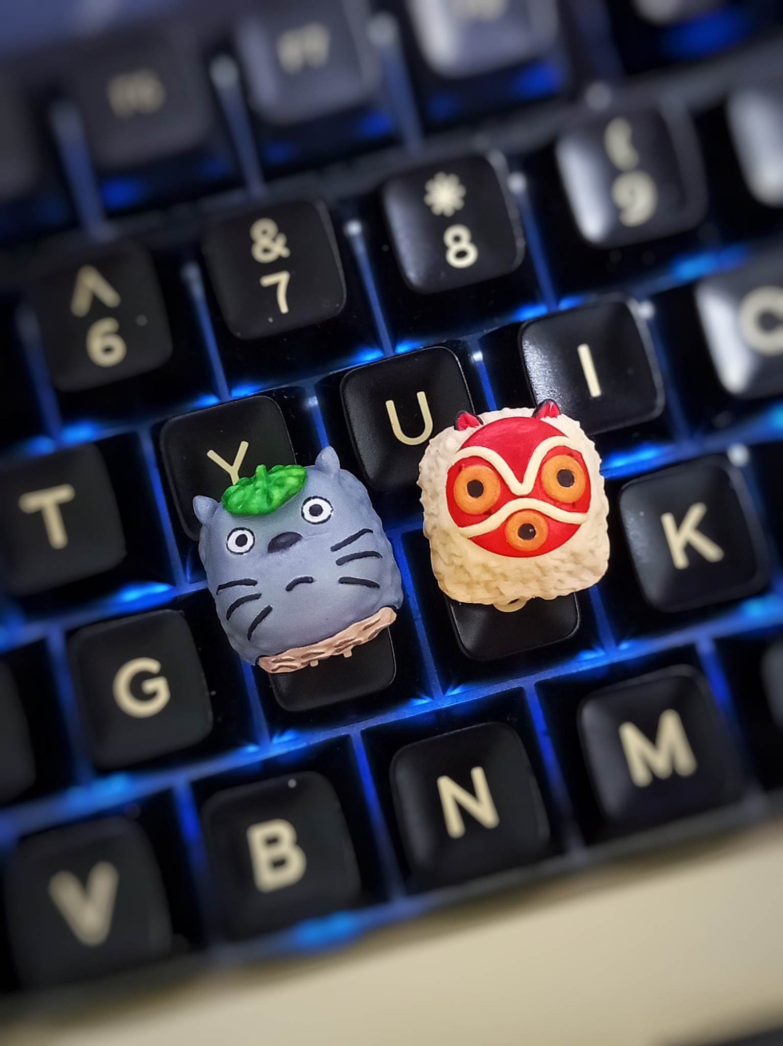 Studio Ghibli-inspired Artisan Keycaps - Etsy