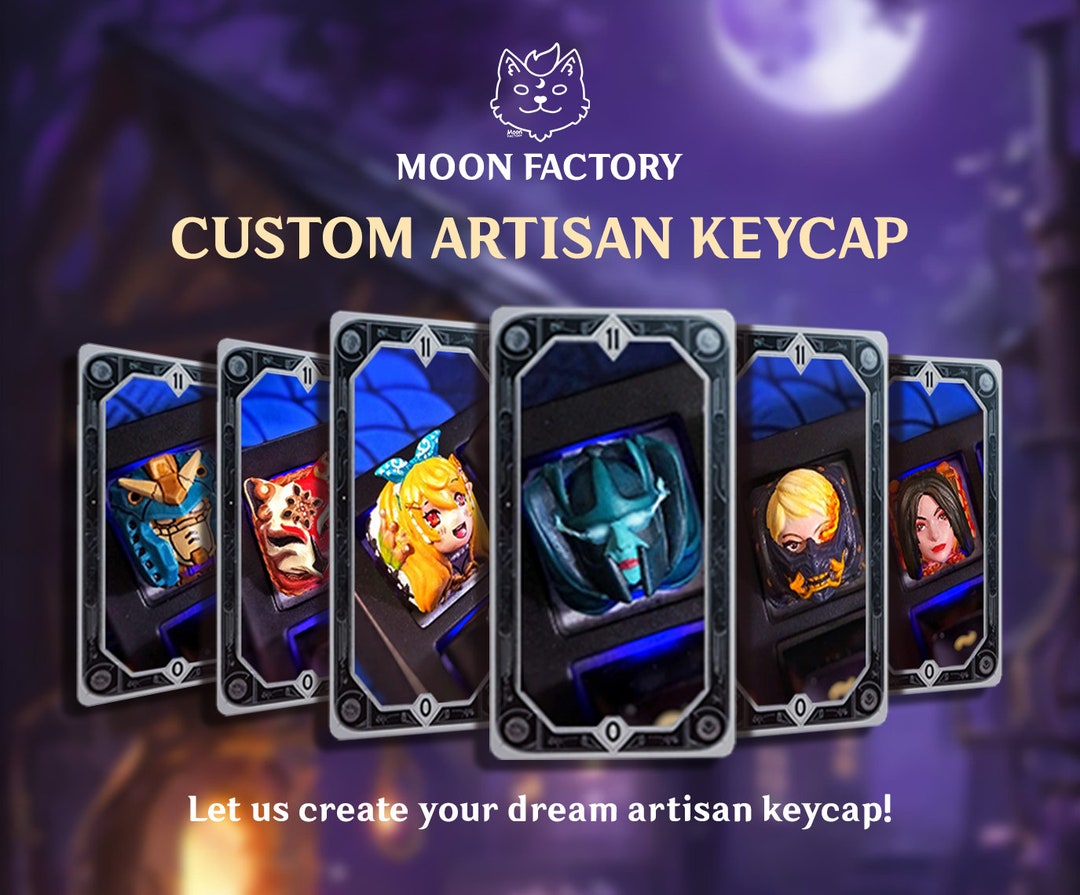 Custom Artisan Keycap by Moon Factory - Etsy
