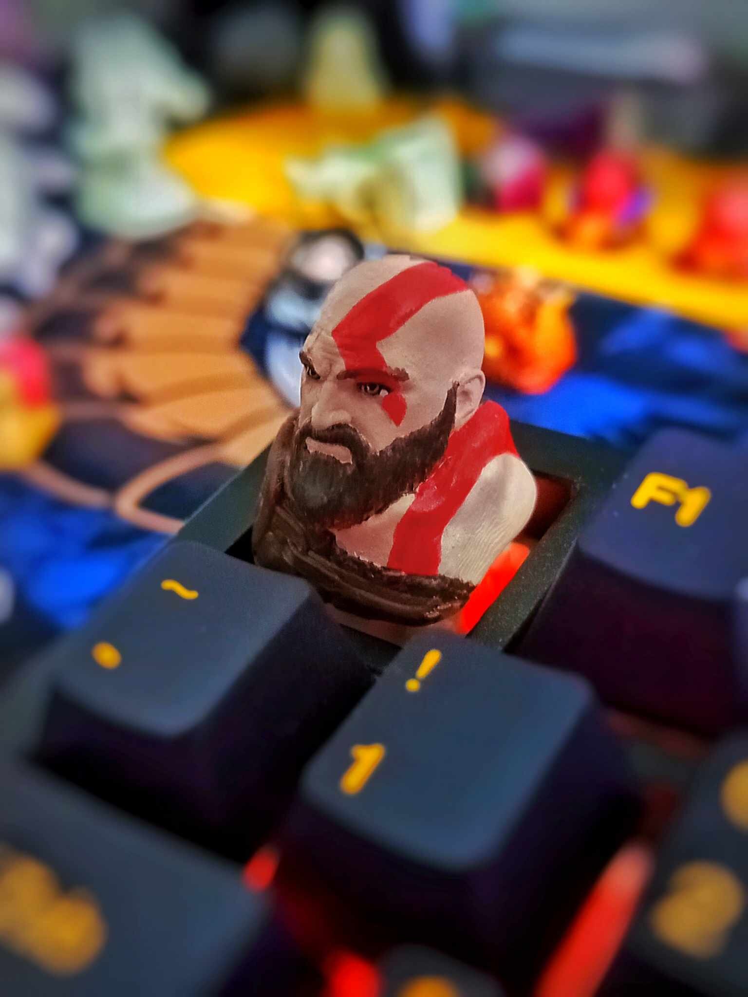 Kratos/atreus god of War Artisan Keycap - Etsy