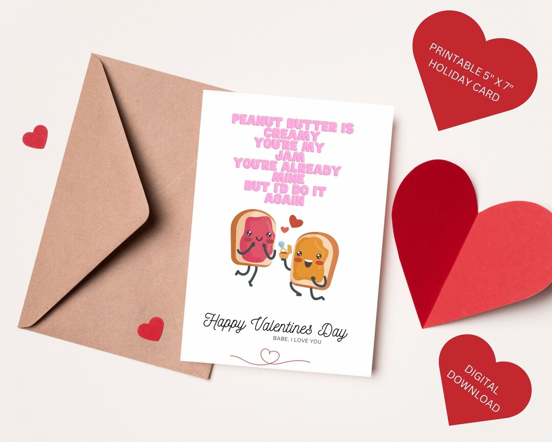 You're My Jam Valentines Day Card - Etsy