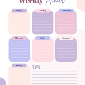 To-do List & Weekly Planner - Etsy