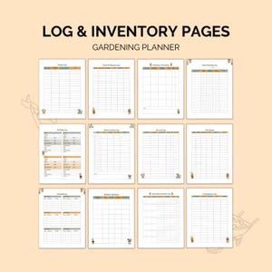 Gardening Planner Printable | Garden & Plant Tracker - Etsy