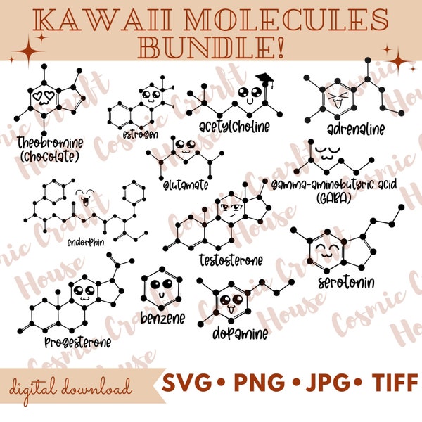 Molecule Svg - Etsy