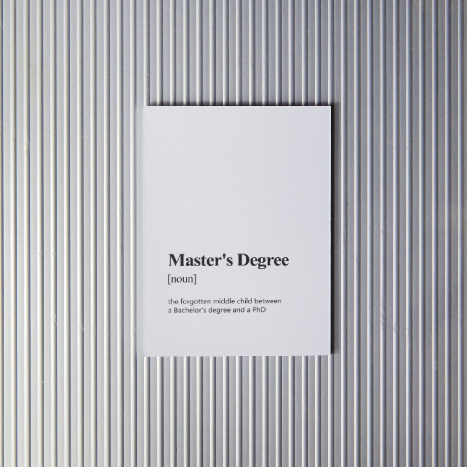 Masters Degree Wall Art/aesthetic Masters Gift/student Life/masters ...