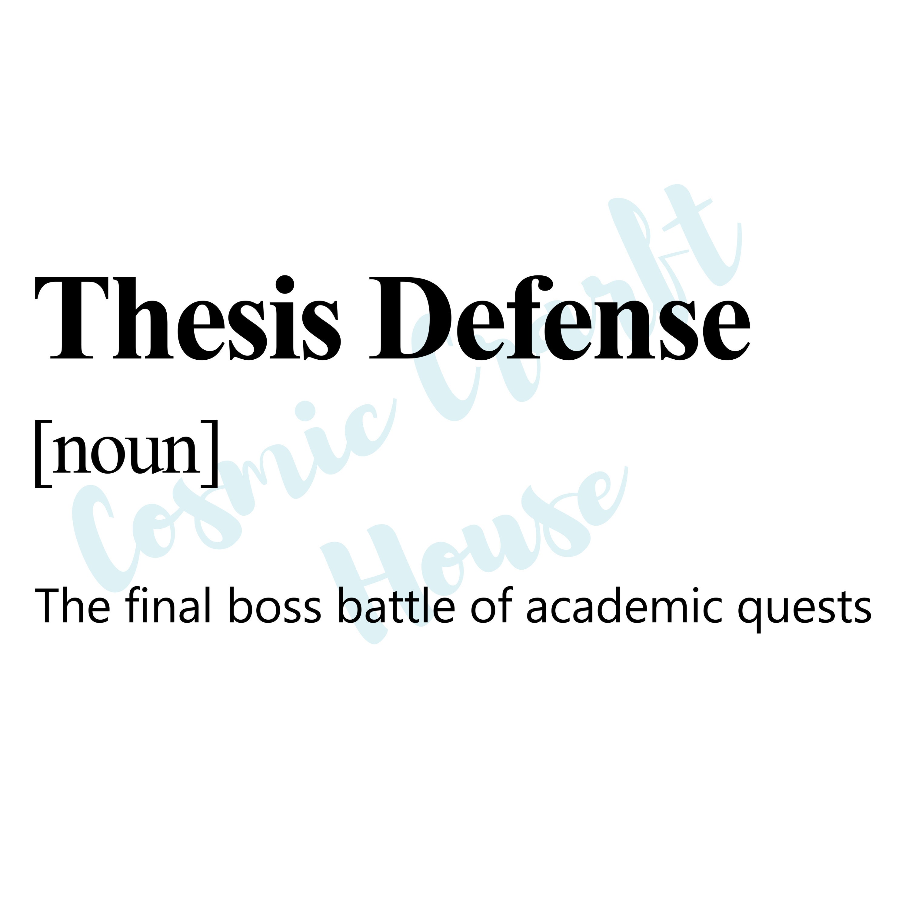 Thesis Gift Idea/thesis Defense Wall Art/doctorate Student/postgraduate ...
