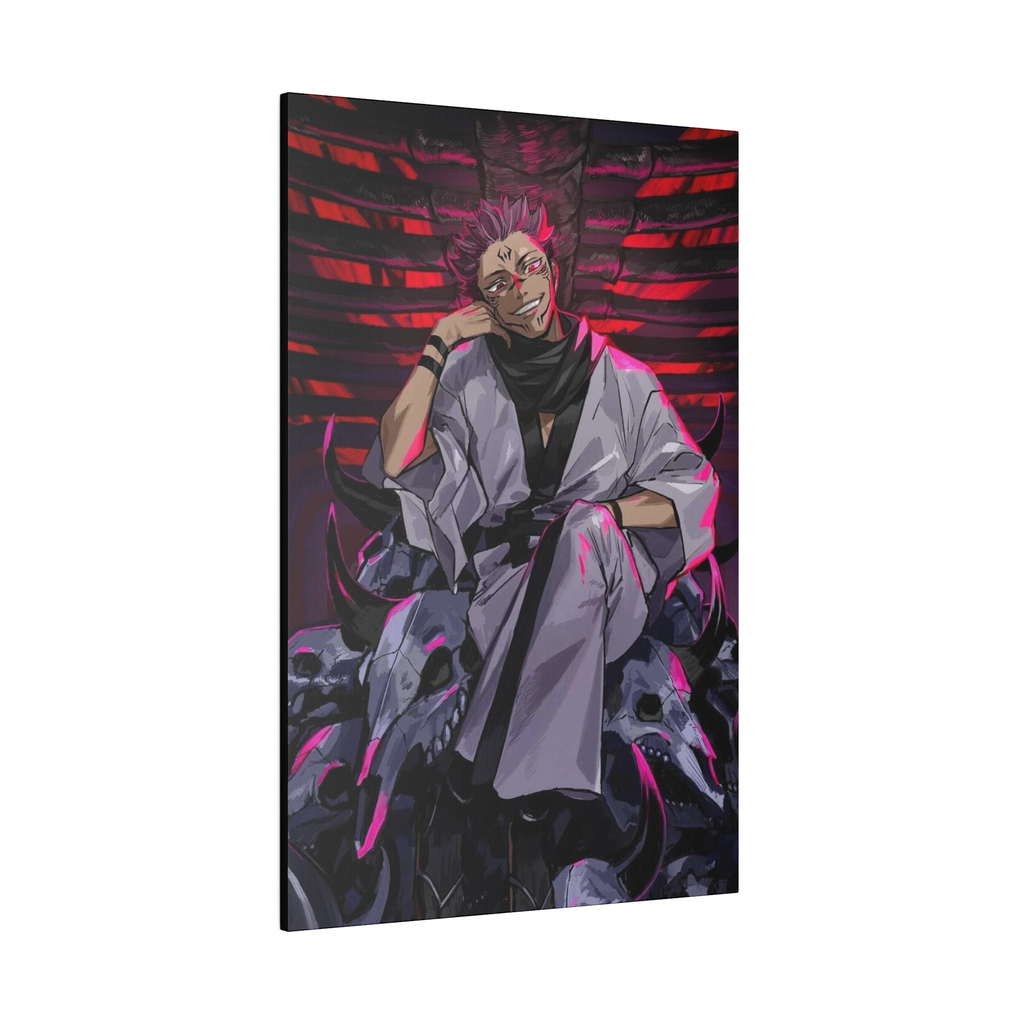 Ryomen Sukuna the King of Curses on the Throne - Etsy