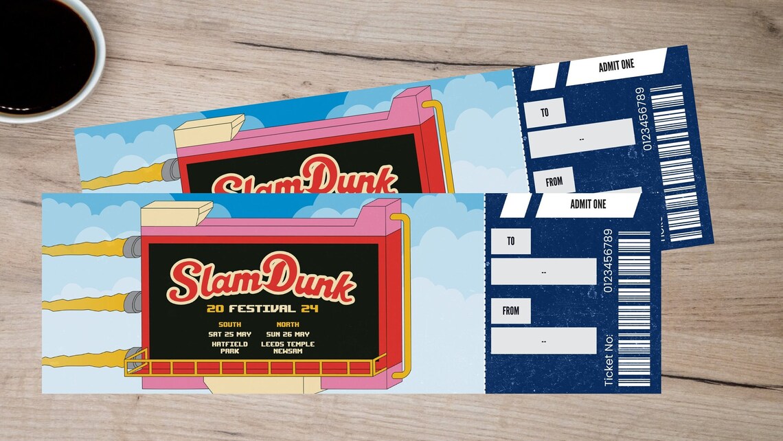 Customisable SLAM DUNK 2024 Ticket Gift Concert Tickets Instant ...