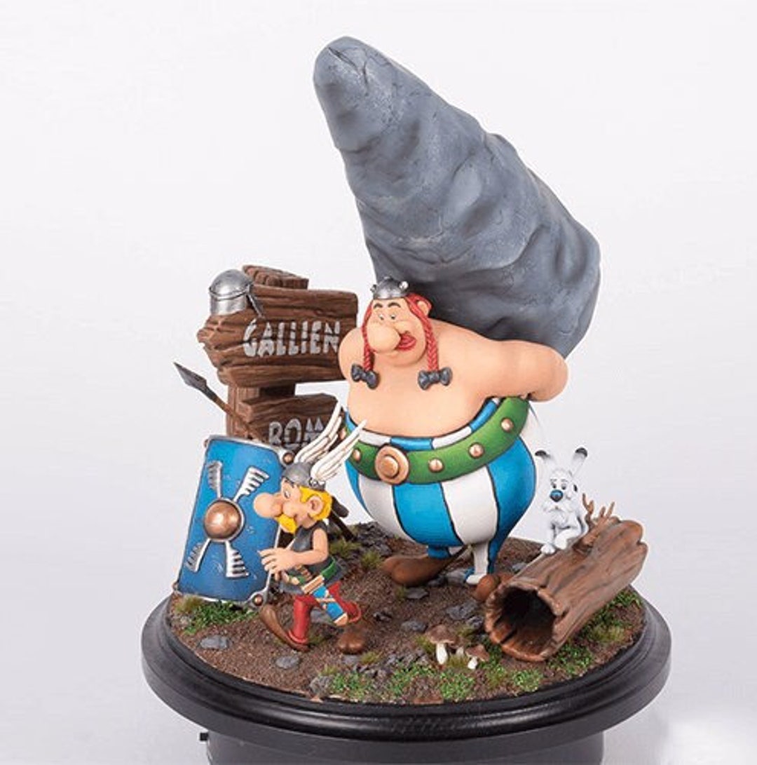 Asterix Ve Obelix Diorama 3D Figure STL 3D Model 3D Printable File 3D ...