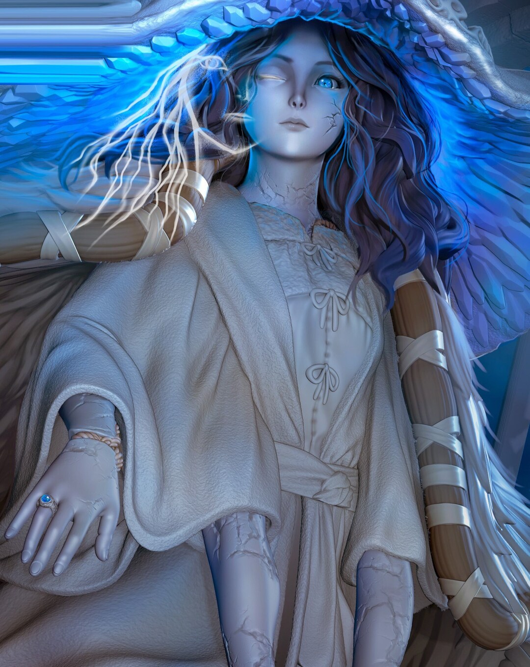 Ranni the Witch Elden Ring 3D Figure STL 3D Model 3D Printable File 3D ...