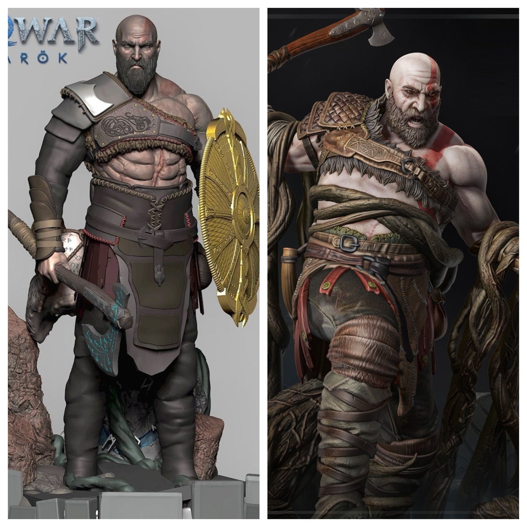 GOW Kratos 2 Tips 3D Figure STL 3D Model 3D Printable File 3D Printing ...