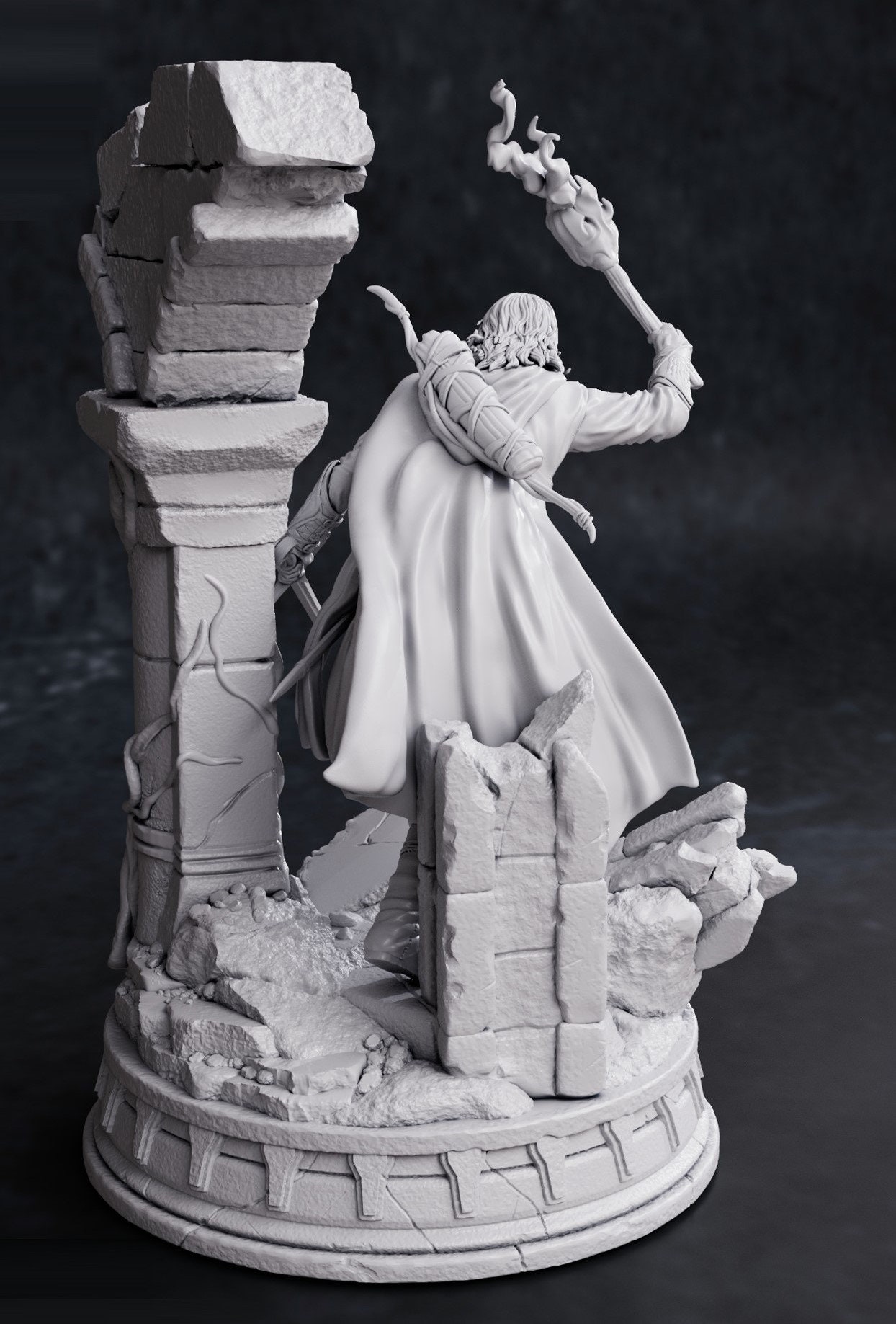 Lotr Aragorn 3D Figure STL 3D Model 3D Printable File 3D Printing Model ...