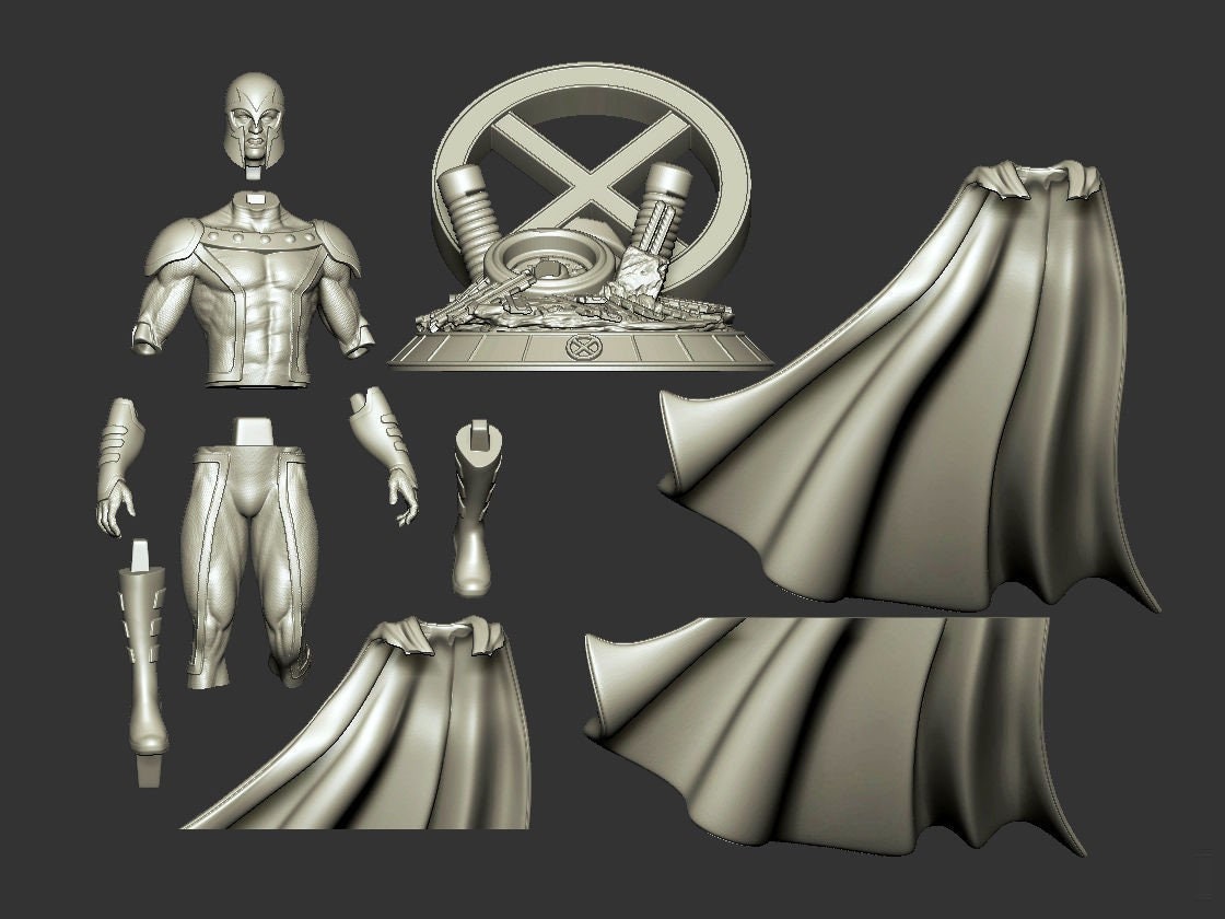 Magneto 3D Figure STL 3D Model 3D Printable File 3D Printing Model - Etsy
