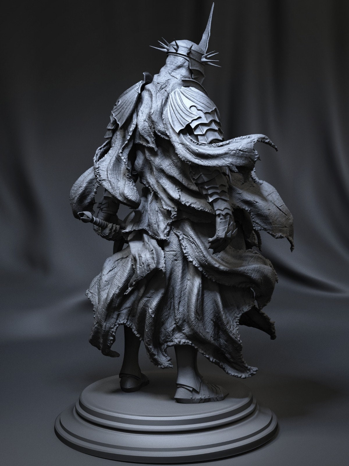 Lotr Nazgul Witch King Angmar 3D Figure STL 3D Model 3D Printable File ...